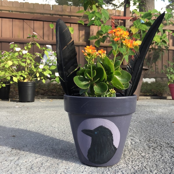 Crow Planter - Etsy