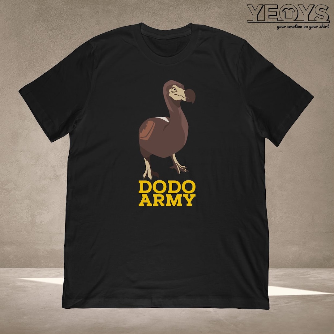 Dodo Army T Shirt - Graphic Tee Gift for Dodo Bird, Ark Survival ...