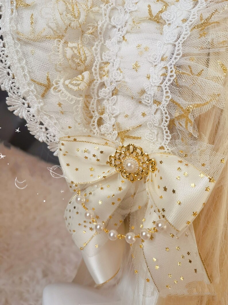 Stardust White Star Bonnet Hat Cosplay Costume Personalization - Etsy