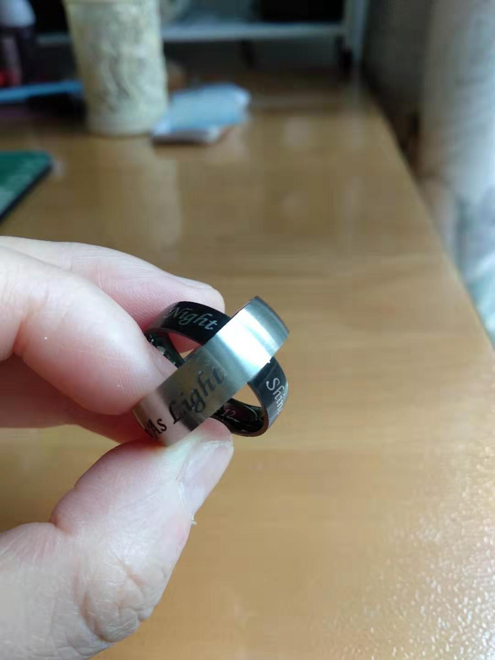 Ps139:12 Rotating Double Ring Christian Jewelry Religious - Etsy