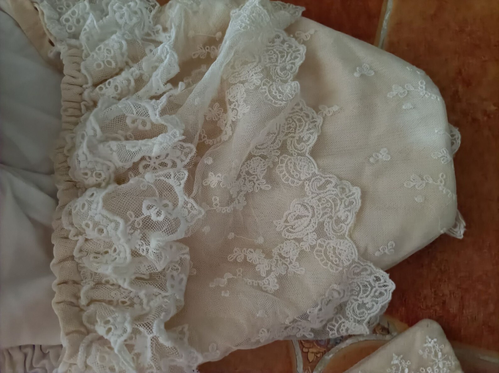 The Catcher in the Rye Dress Apricot White Lace OP Handmade Custom ...