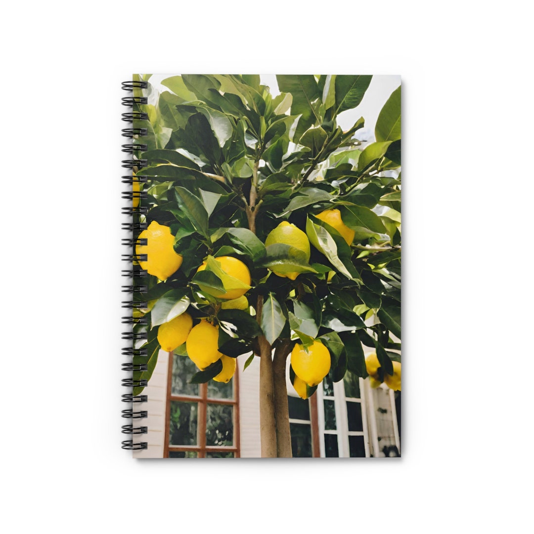 Spiral Notebook Lemon Tree - Etsy