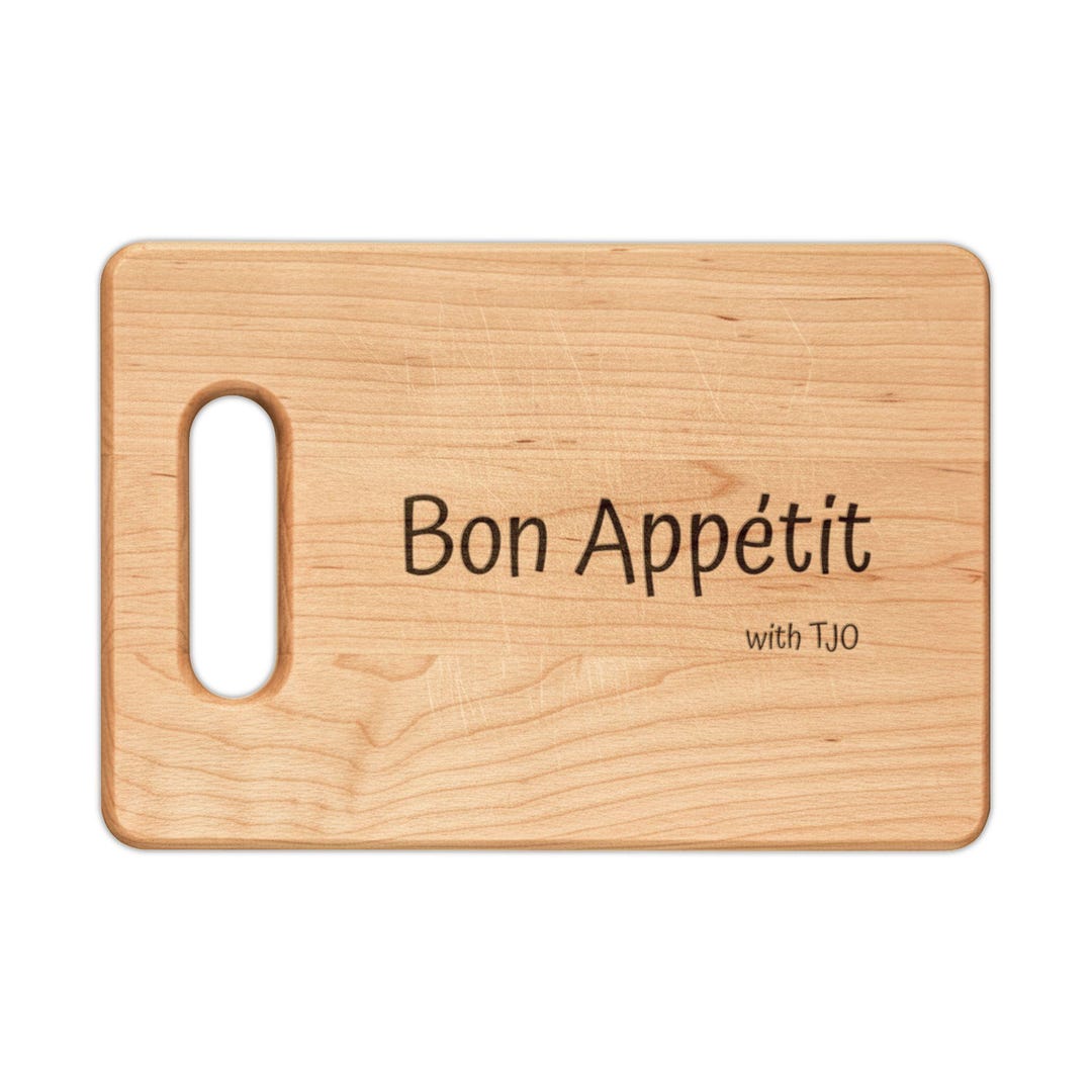 Bon Appétit Engraved Wooden Cutting Board | Personalized Kitchen Board ...