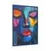 Blue Abstract Female Face Canvas Print: Modern Gallery Wall Art - Etsy