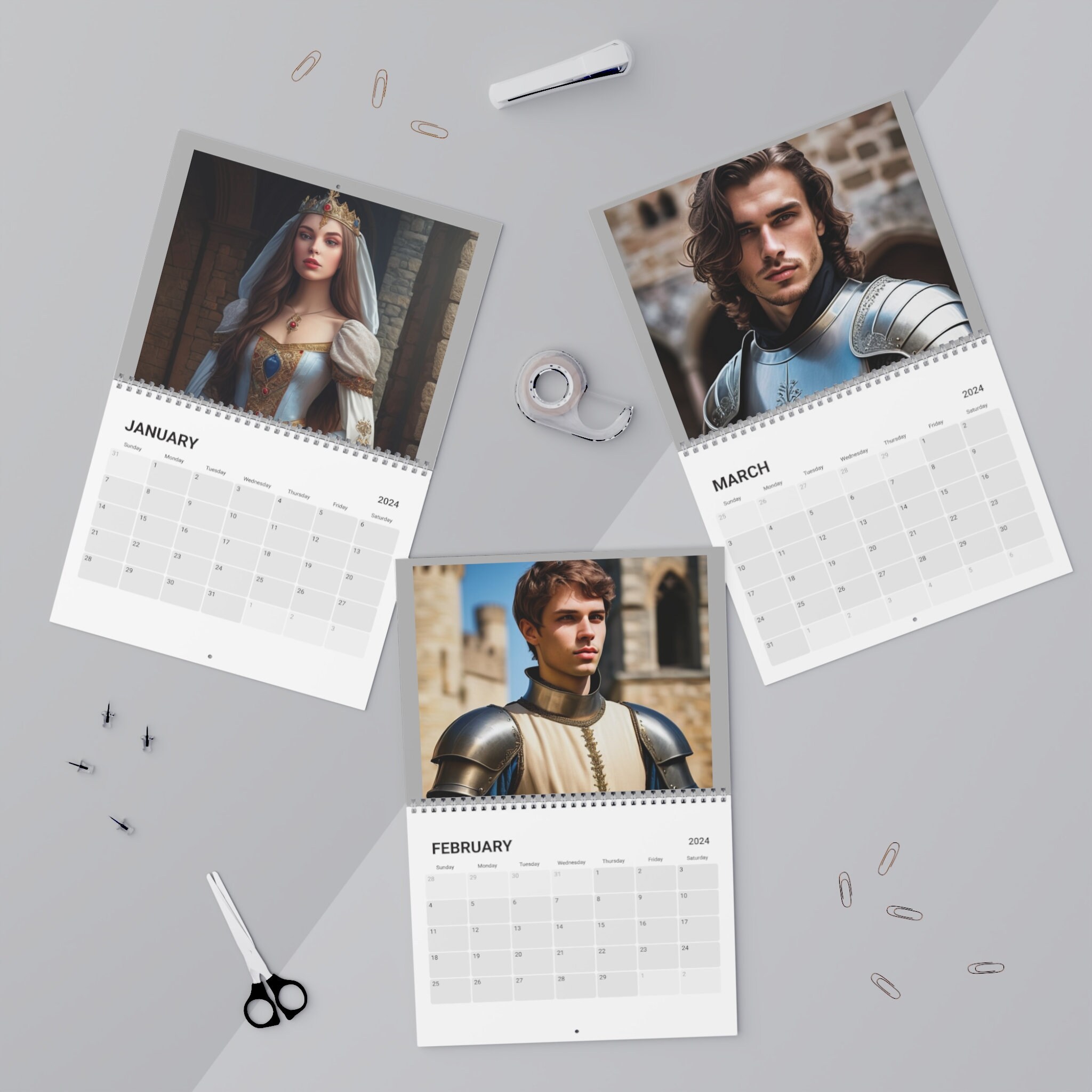 Fantasy Calendar 2024 Illustration Fantasy, Fantasy Art Calendar ...
