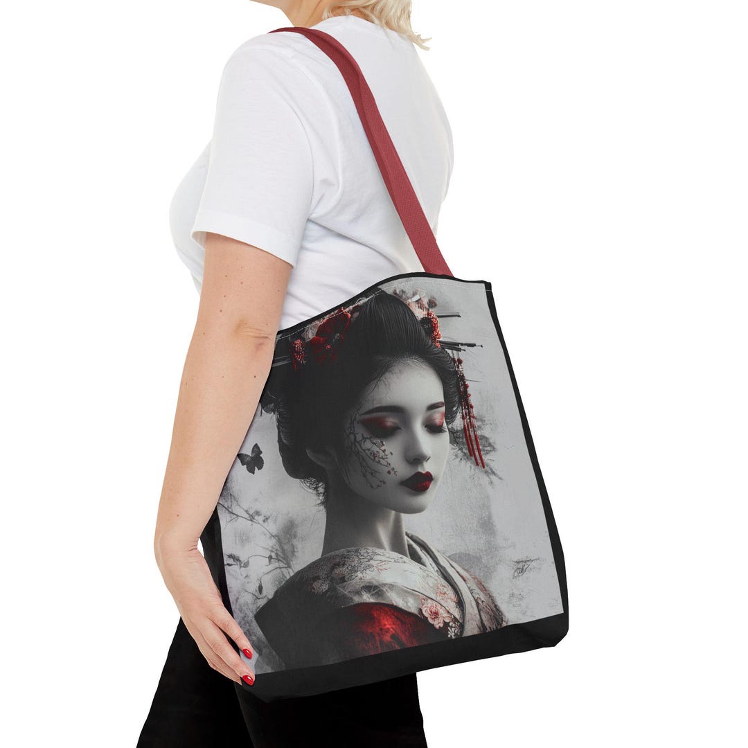 Geisha Tote Bag Japanese Style Carryall, Asian Art Shopping Bag ...