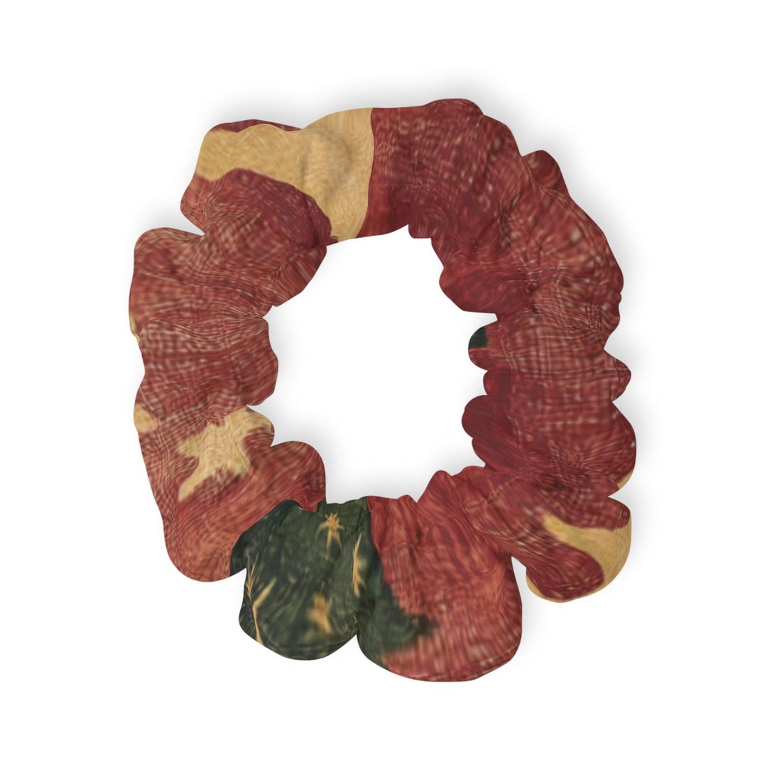 Artistic Print Scrunchie: Boho Hair Tie, Festival Fashion - Etsy