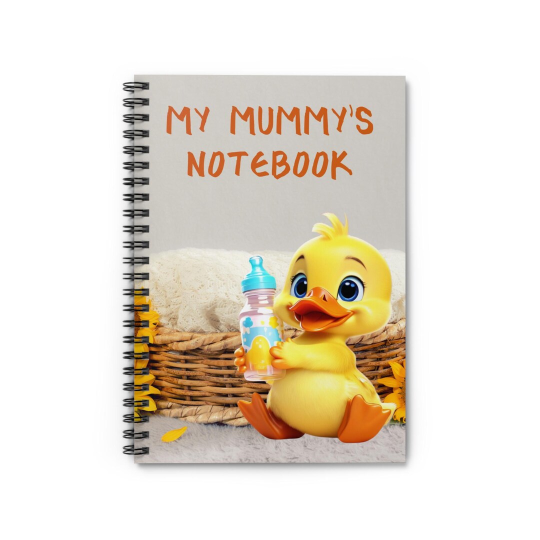 Spiral Notebook Baby Duck - Etsy