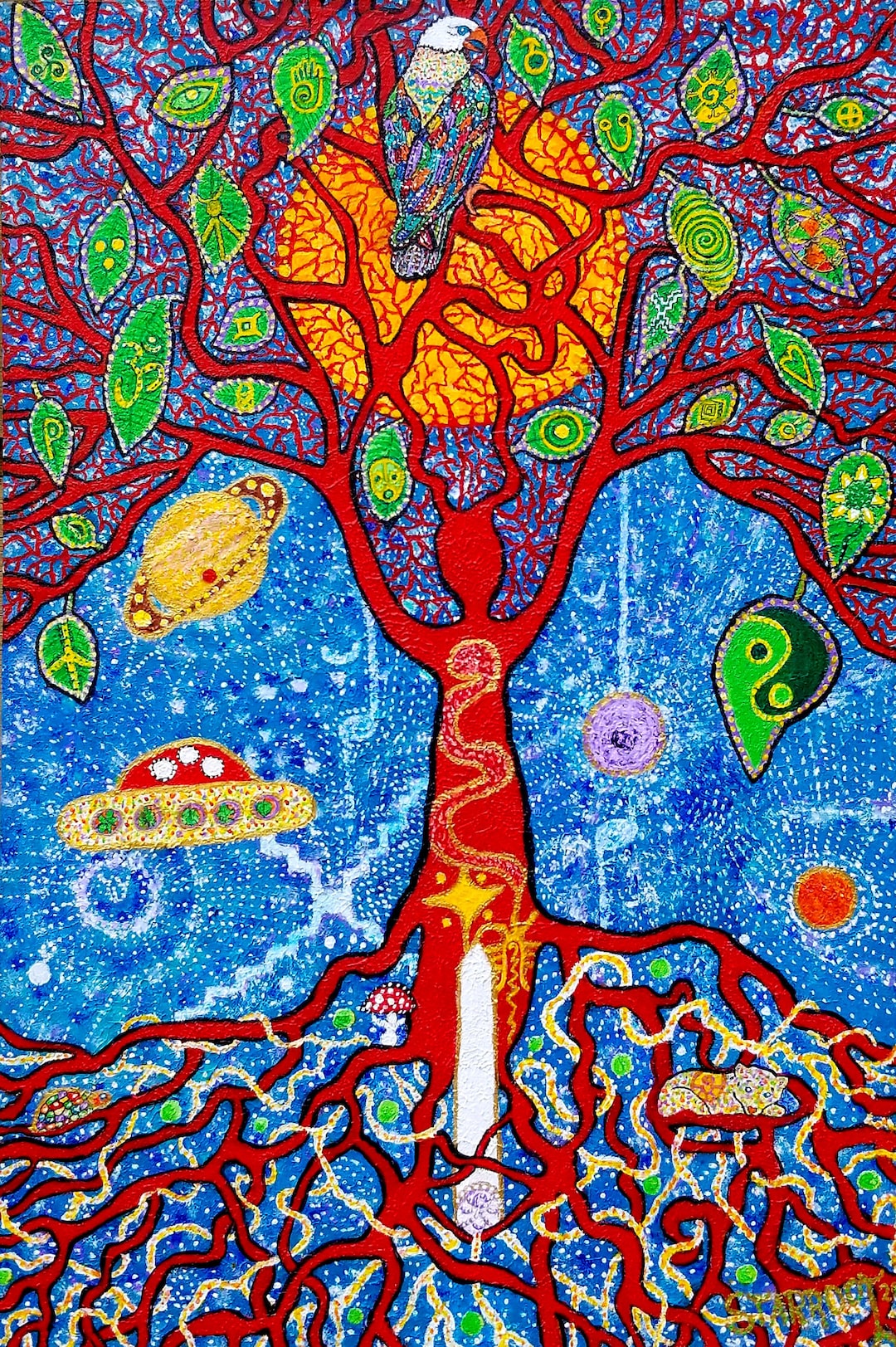 Visionary Tree Giclee Art Print by Starroot, 8x12", Tree, Leaves ...