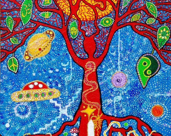 Visionary Tree Giclee Art Print by Starroot, 8x12", Tree, Leaves ...