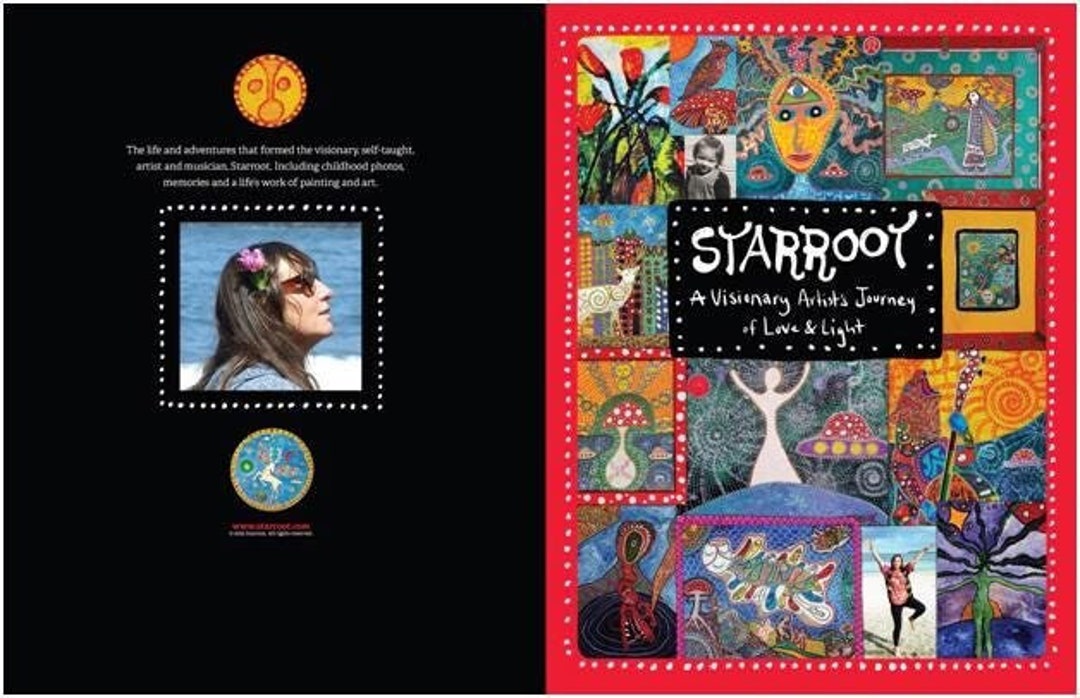 Signed Book "starroot a Visionary Artist's Journey of Love and Light" Paperback, 68 Pages, Full ...