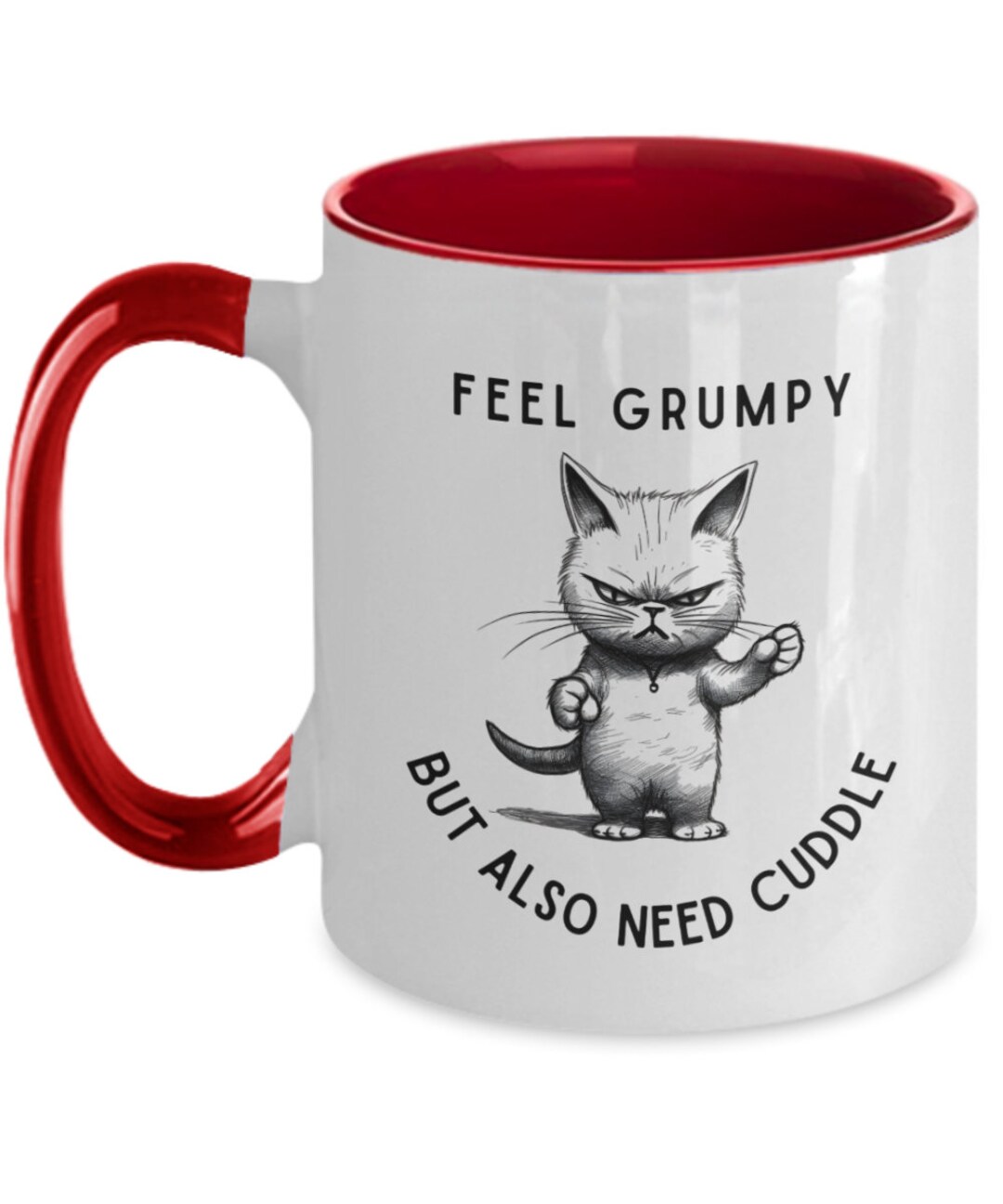 Grumpy Cat Mug, Gift Ideas for Angry Cat Lovers, Funny, Attitude, Do ...