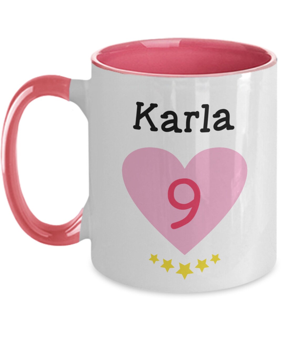 Personalized 9 Year Old Mug for Girls, Customized 9th Birthday Mug ...