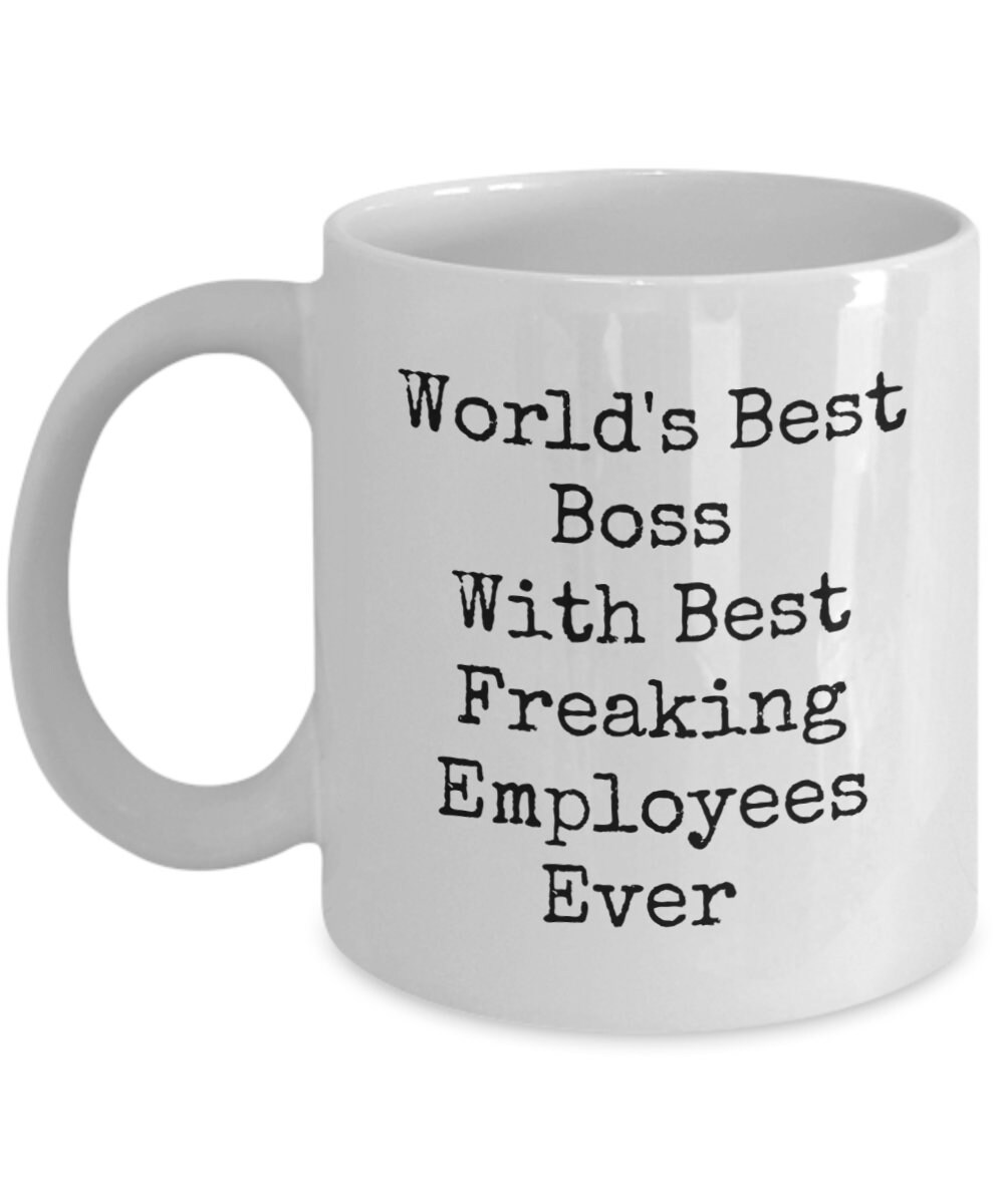 Worlds Best Boss Mug, Gift Ideas for Manager, Boss Coffee Mug, From ...
