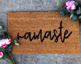 Namaste Front Door Sign - Etsy