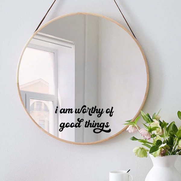 Mirror Decal - Etsy
