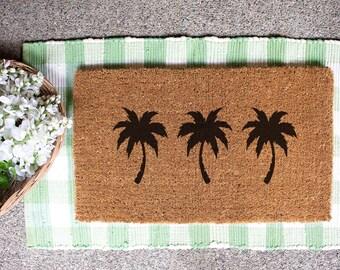 Palm Tree Doormat - Etsy
