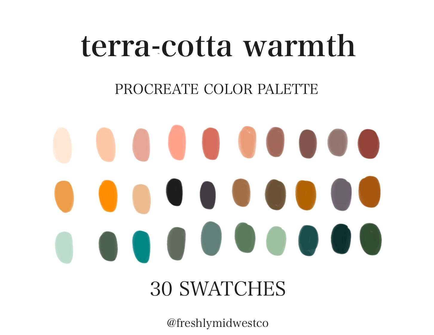 Terra-cotta Warmth Procreate Color Palette Ipad Procreate - Etsy Canada Terra-cotta Warmth Procreate Color Palette Ipad Procreate - Etsy Canada