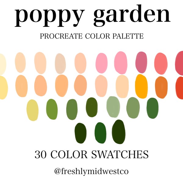 Procreate Color Palette - Etsy