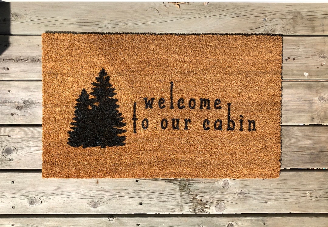 Cabin Doormat Vacation Welcome Mat Entryway Home Decor - Etsy
