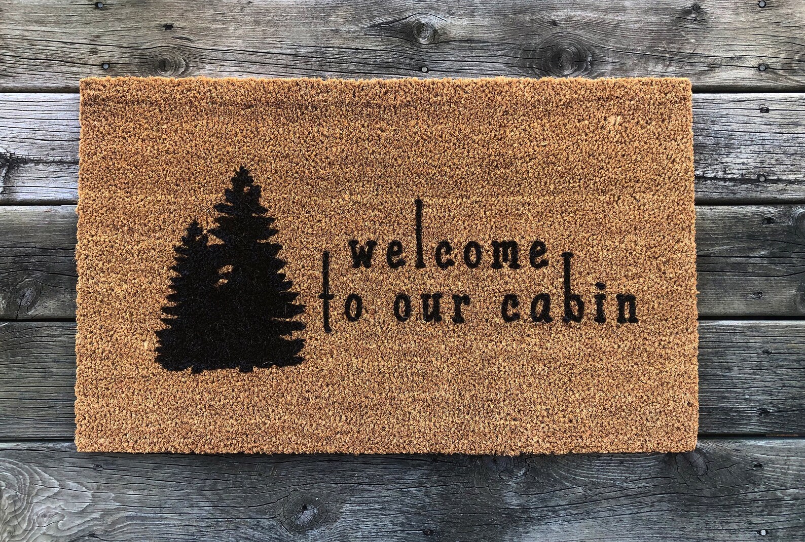 Cabin Doormat Vacation Welcome Mat Entryway Home Decor - Etsy