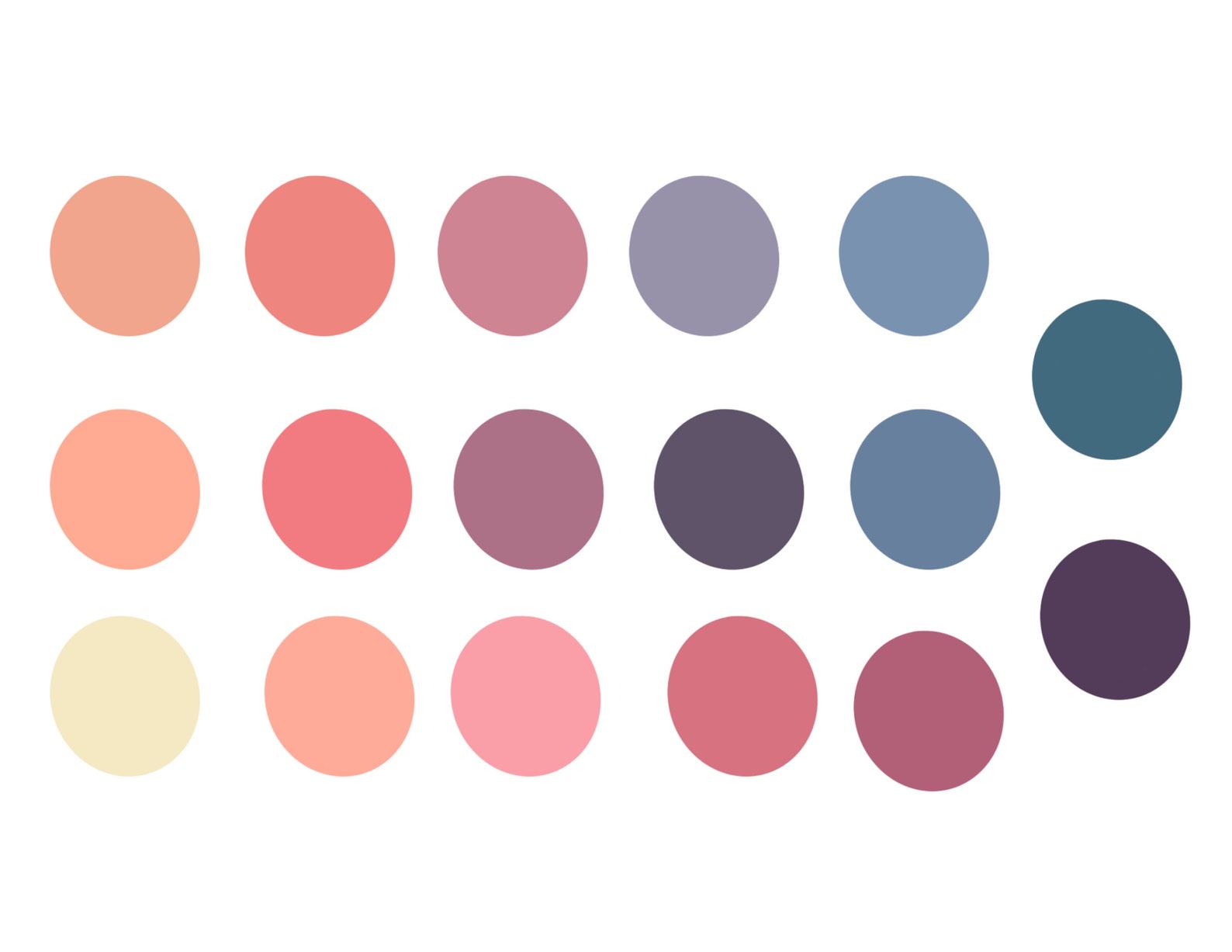 Tropical Sunset Instagram Highlight Covers Solid Color | Etsy