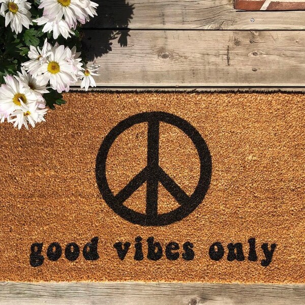 Peace Doormat - Etsy