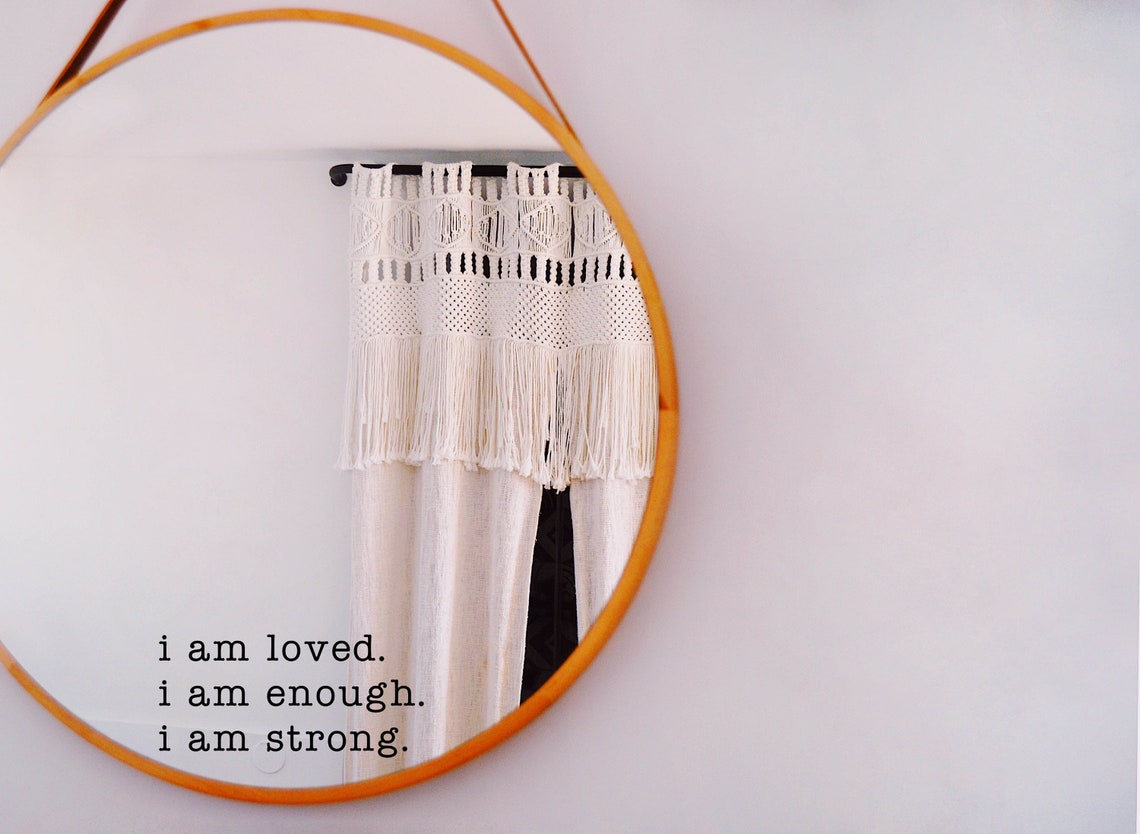 Motivational Mirror Decal Mirror Sticker Bathroom Decor - Etsy