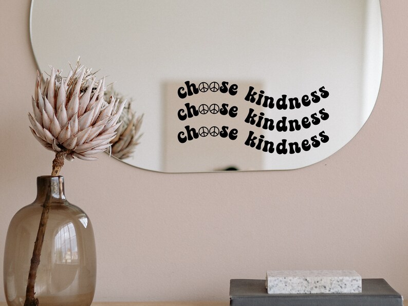 Positive Affirmation Choose Kindness Motivational Mirror - Etsy