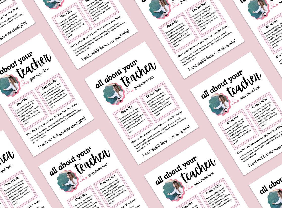 Meet the Teacher Canva Template Classroom Canva Editable - Etsy
