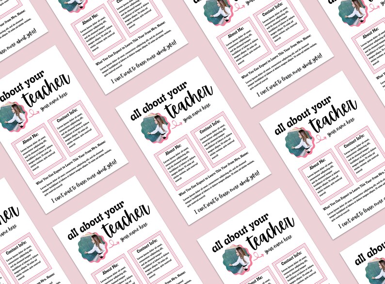 Meet the Teacher Canva Template Classroom Canva Editable - Etsy