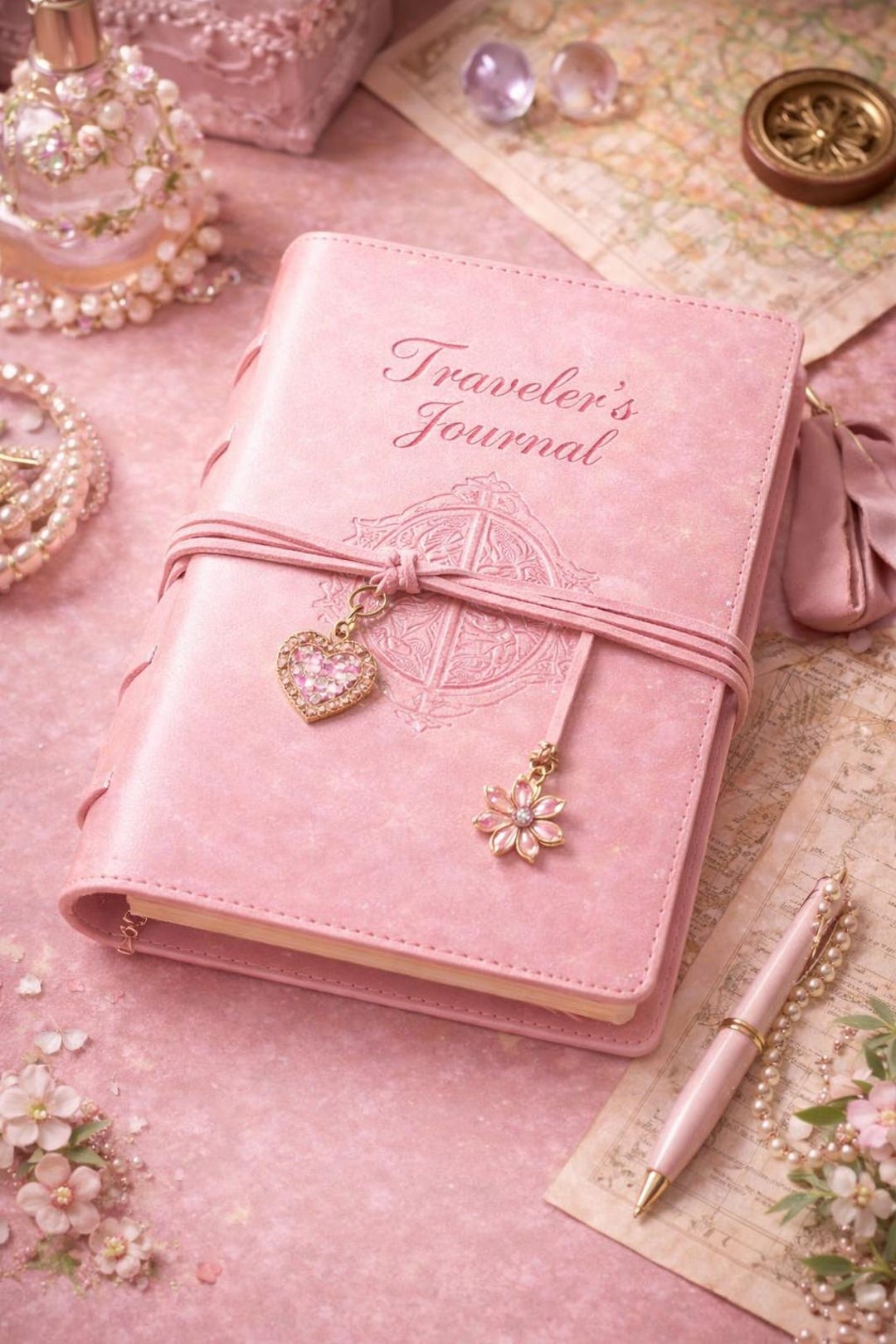 Pink Traveler Journal | Girly Diary (instant Download) - Etsy
