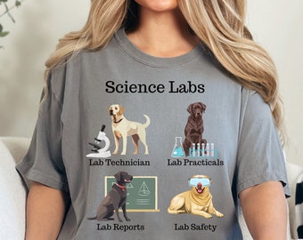 Labrador Retriever Funny Science Shirt, Funny Labs Science Shirt, Cute ...