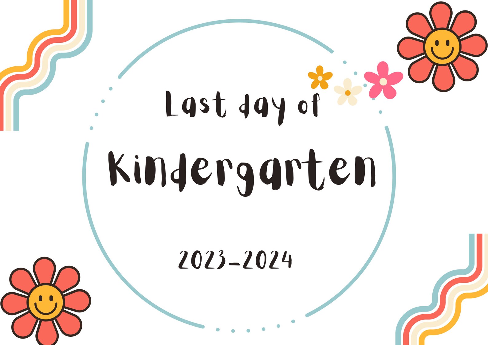 Cute Last Day of Kindergarten Print Out - Etsy