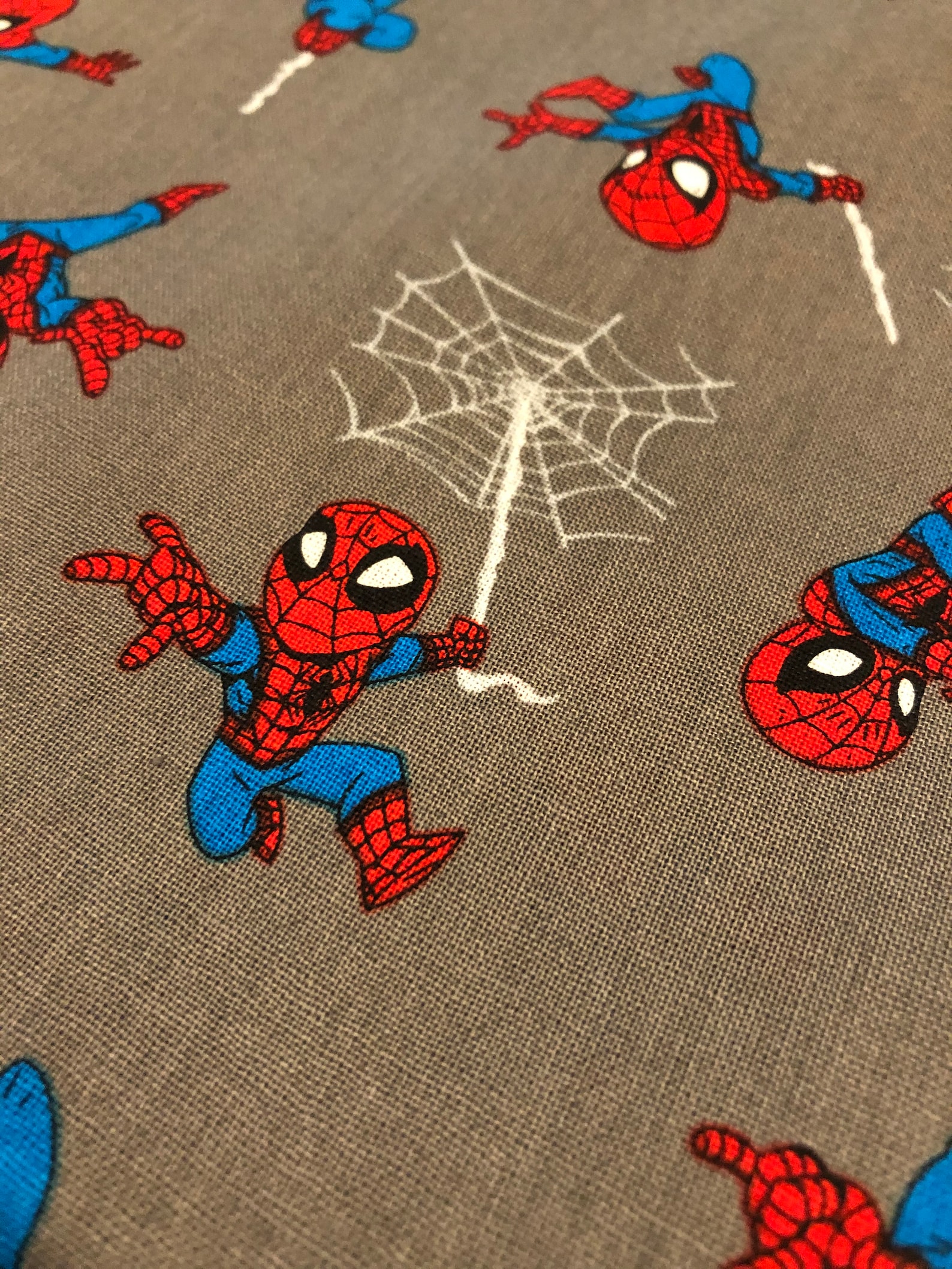 Spider Man Marvel Cotton Fabric - Etsy
