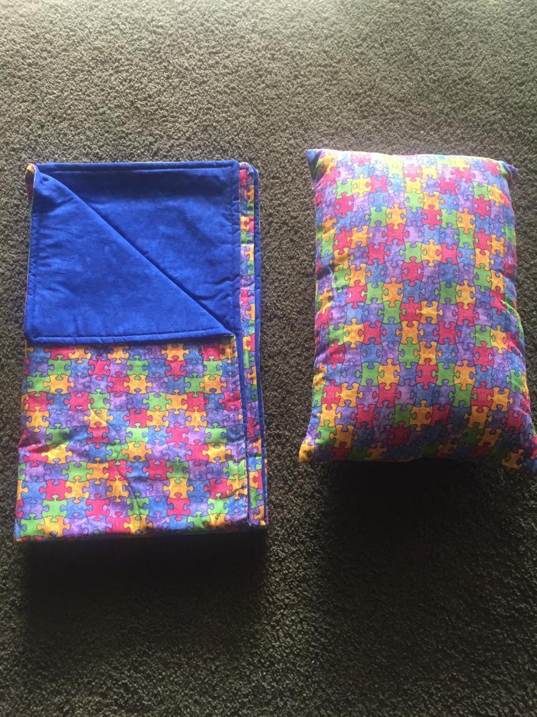 Puzzle Print Quilt, Pillowcase, and Pillow Set - Etsy