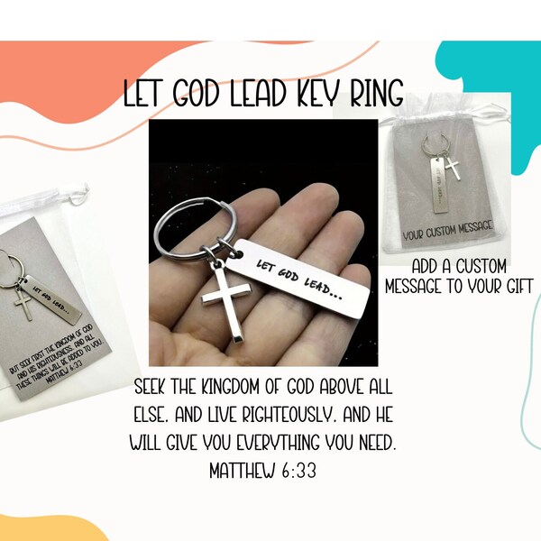 Let God Keychain - Etsy
