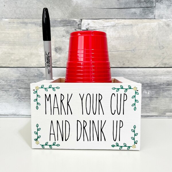 Mark Your Cup Holder - Etsy