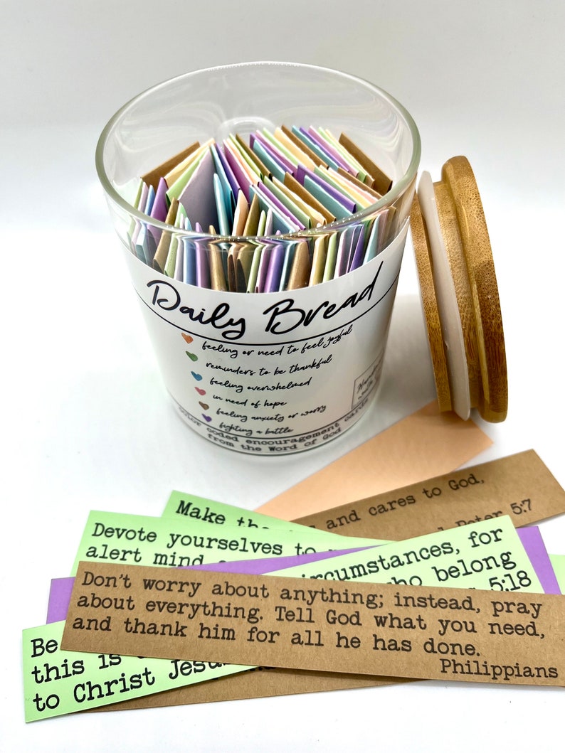 Encouragement Bible Verse Jar: Christian Gift With Custom Message - Etsy