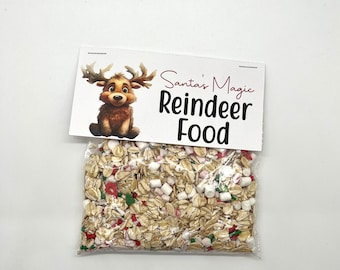 Personalized Magic Reindeer Food Poppers Christmas or Christmas Eve ...