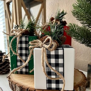 Rustic Wooden Gift Set, Christmas Decor, Mantle Decor, Farmhouse Decor ...