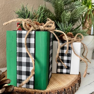 Rustic Wooden Gift Set, Christmas Decor, Mantle Decor, Farmhouse Decor ...