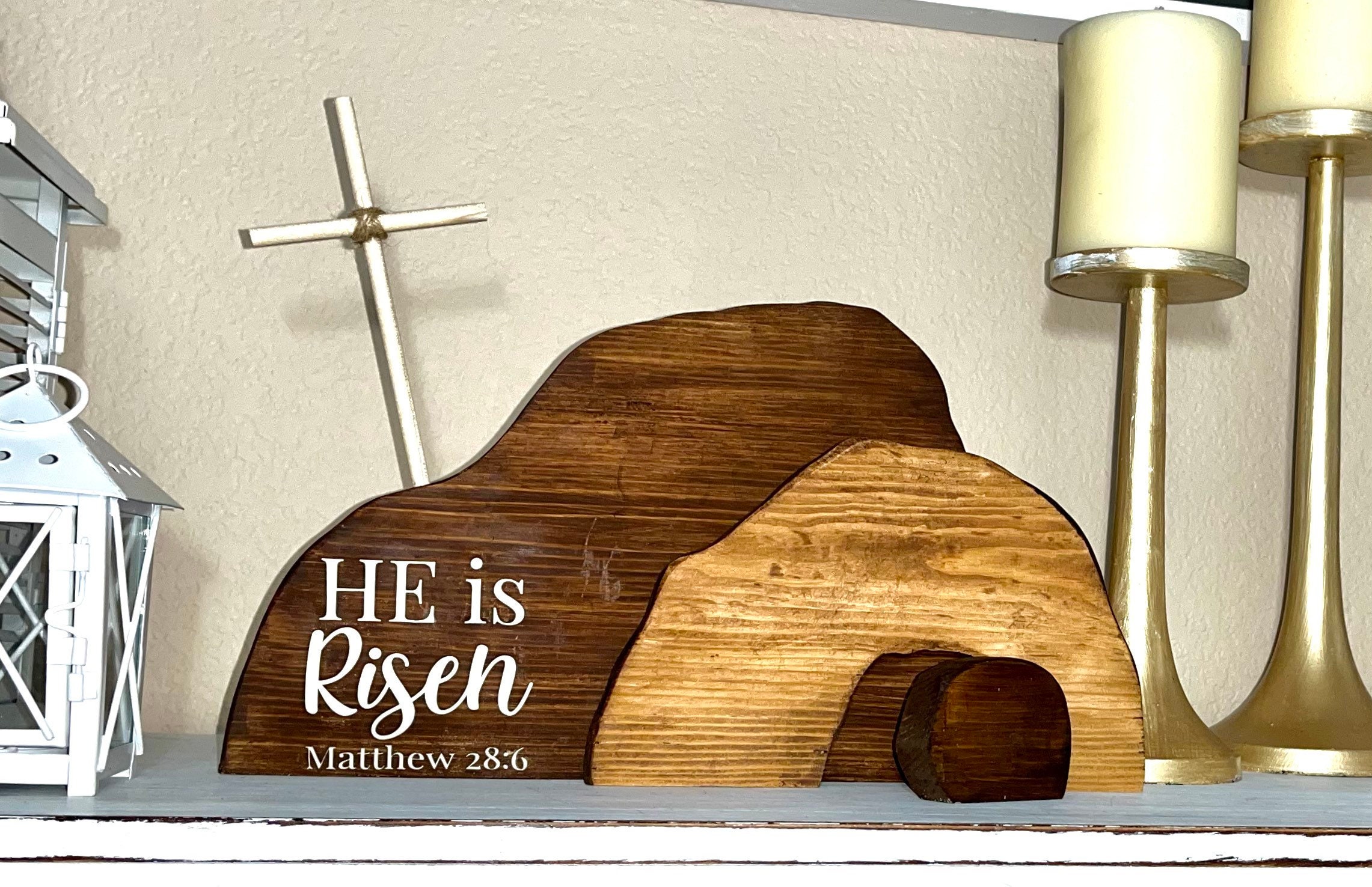 He is Risen Empty Tomb Jesus Lives Ressurection Scene - Etsy
