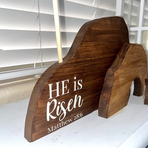 He is Risen, Empty Tomb, Jesus Lives, Ressurection Scene, Easter Decor ...