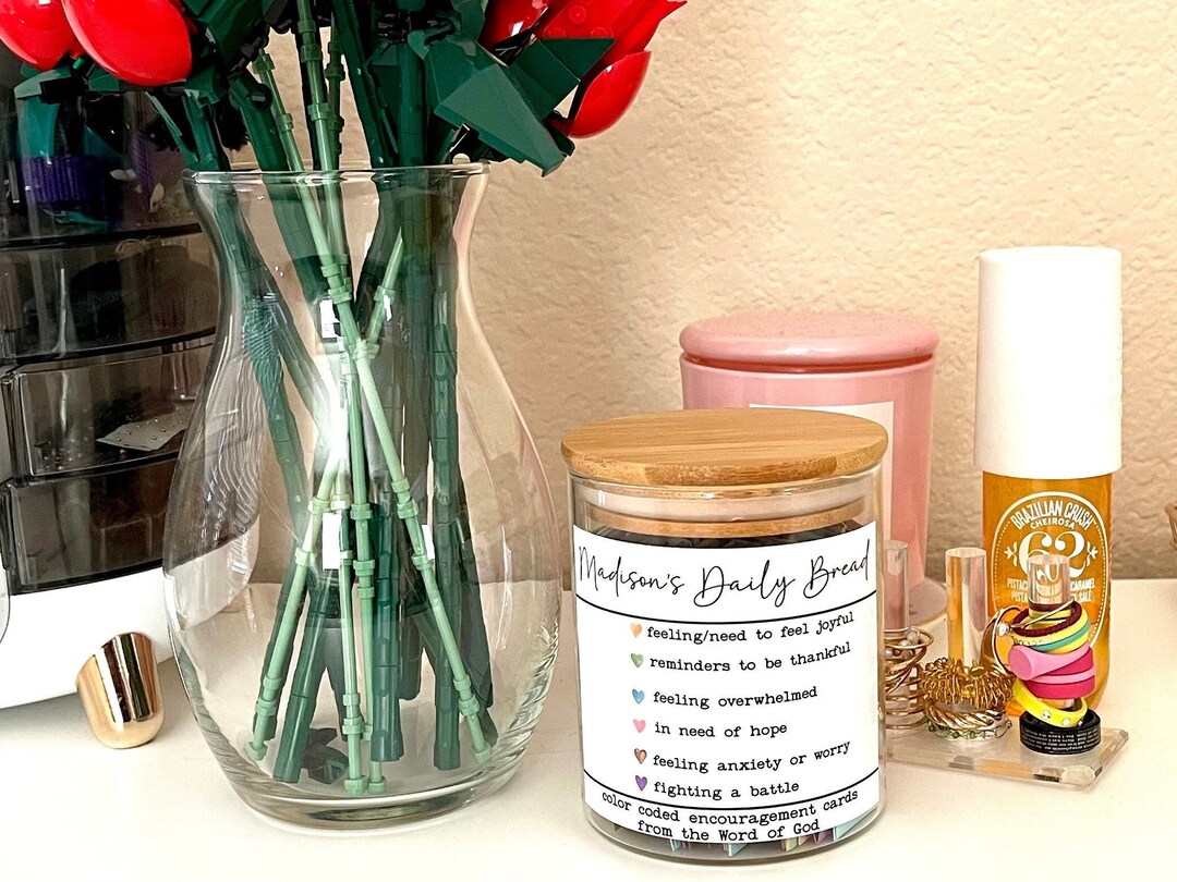 Scripture Jar, Bible Verses for Encouragement, Jar of Bible Verses ...