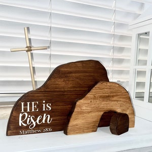 He is Risen, Empty Tomb, Jesus Lives, Ressurection Scene, Easter Decor ...