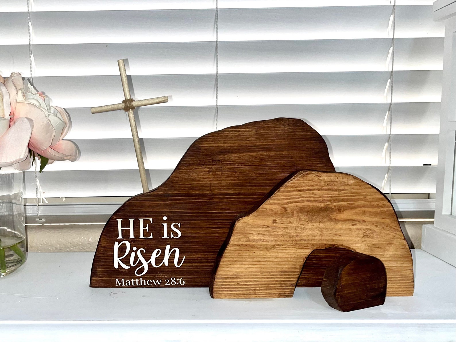 He is Risen Empty Tomb Jesus Lives Ressurection Scene - Etsy