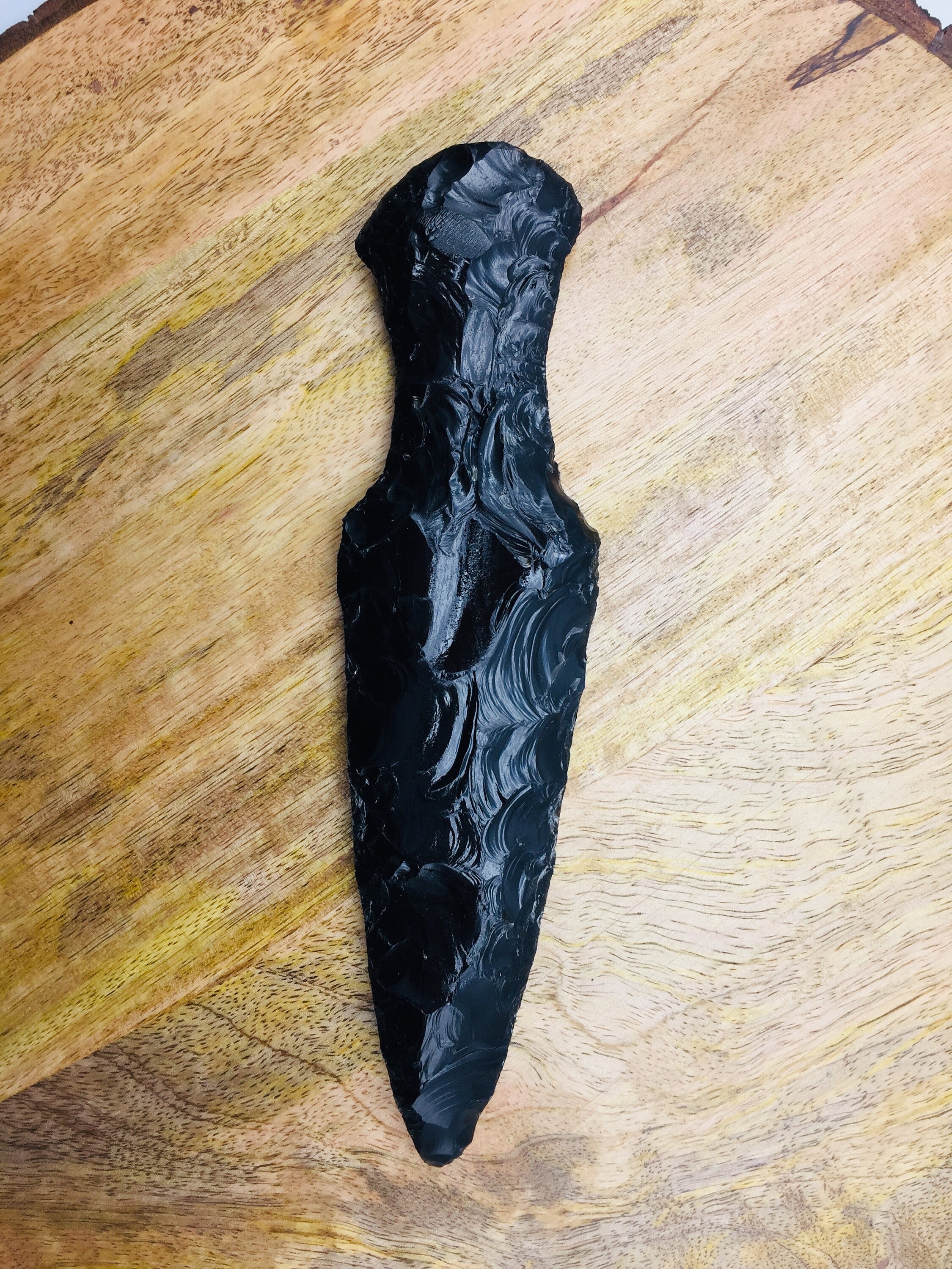 8 Obsidian Dagger/ Aztec Dagger/ Knapped Warrior Dagger - Etsy