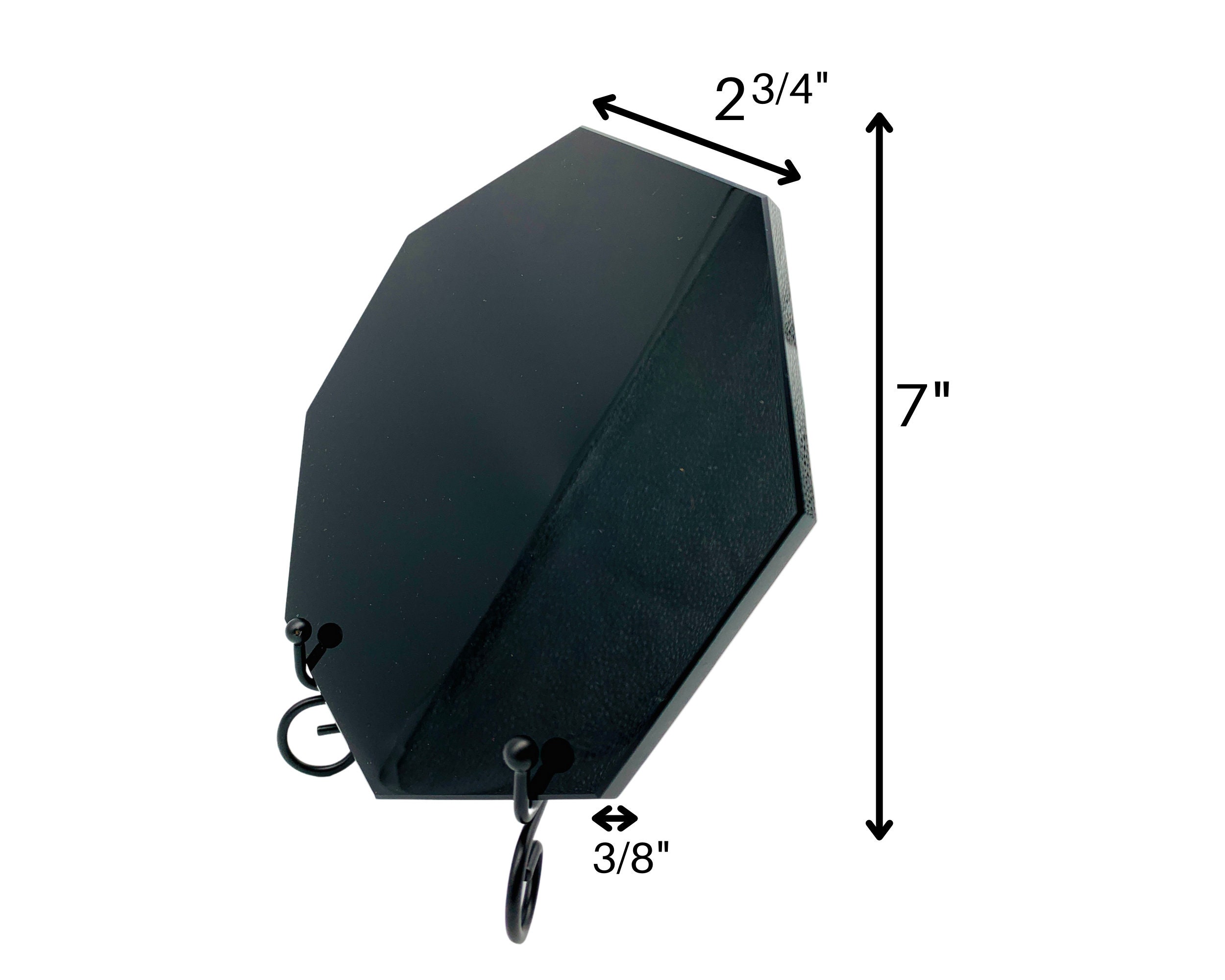 7 Octagon Obsidian Mirror Black Octagon Obsidian | Etsy