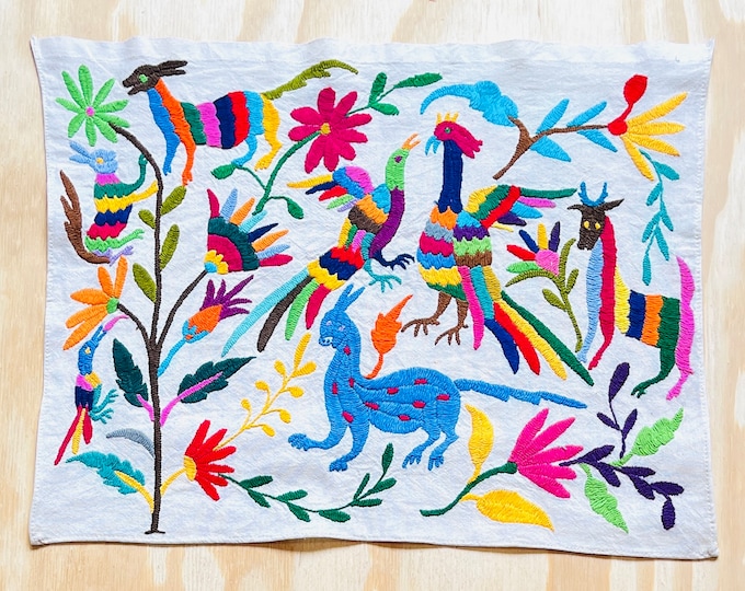 Otomi Embroidery 16 X 14, Otomi Art, Tenango De Doria Embroidery, Wall ...